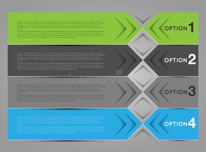 Abstract Infographics Options Design Template Stock Vector ...