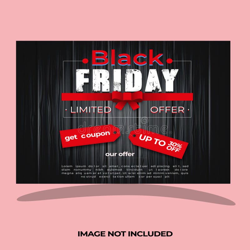 Abstract Vector Black Friday Sale Lable Tag Set. Stock Illustration ...