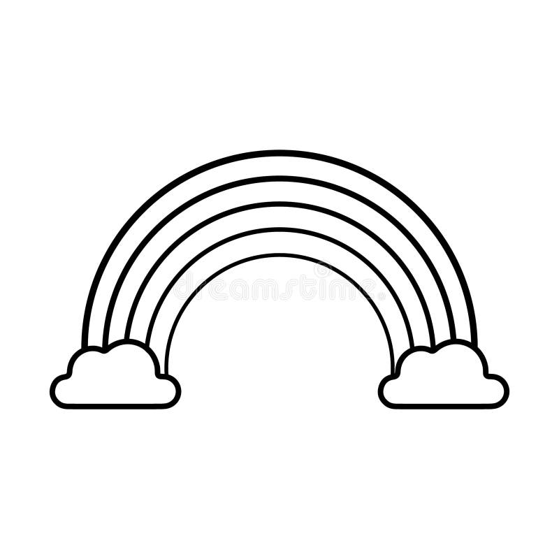 Abstract Vector Black Rainbow Icon Design Template Stock Vector ...