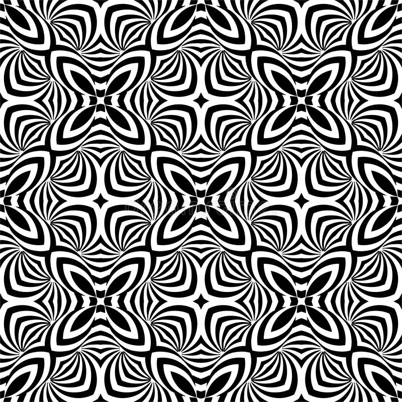 Vector Black and White Rounded Pattern Background, Vector Illustration ...