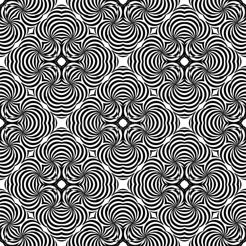 Vector Black and White Rounded Pattern Background, Vector Illustration ...