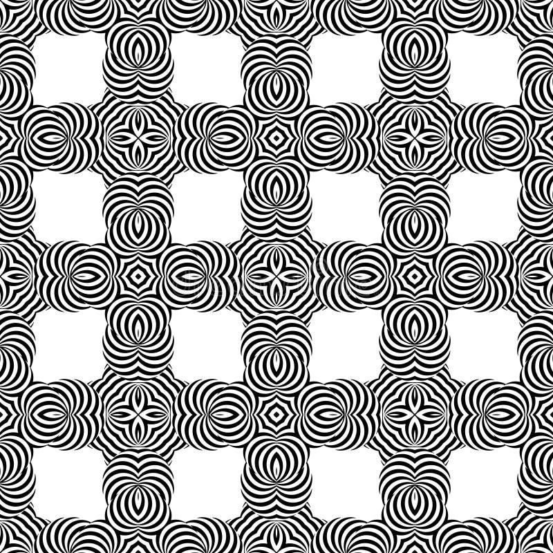Vector Black and White Rounded Pattern Background, Vector Illustration ...
