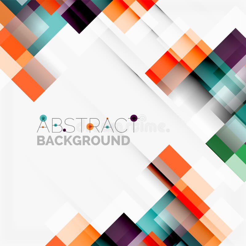 Abstract Blocks Template Design Background, Simple Geometric Shapes ...