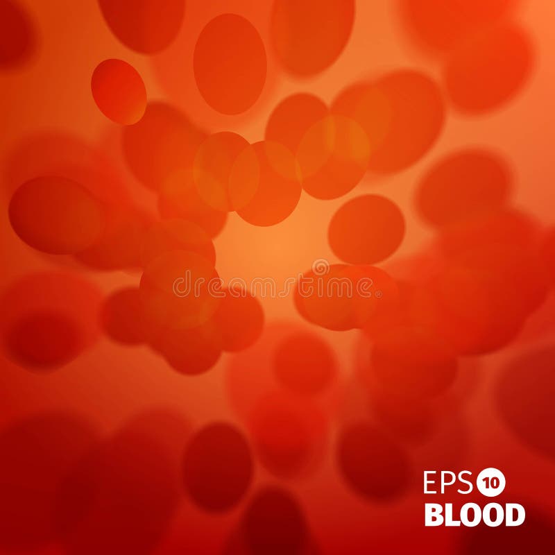 Abstract Vector Blood Background . Science Illustration. Microscope ...