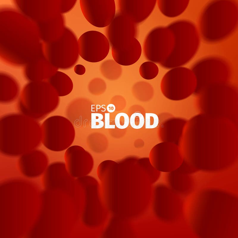 Abstract Vector Blood Background . Science Illustration. Microscope ...