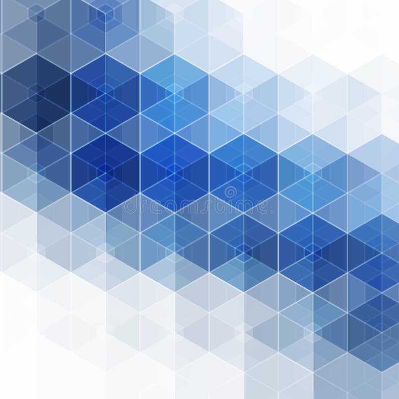 Abstract Vector Blue Hexagon Background. Eps 10 Stock Vector ...