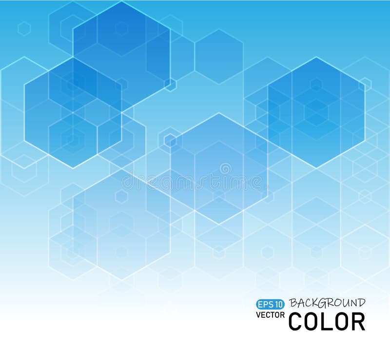 Abstract Vector Blue Hexagonal Background. for Your Design Eps10 Stock ...