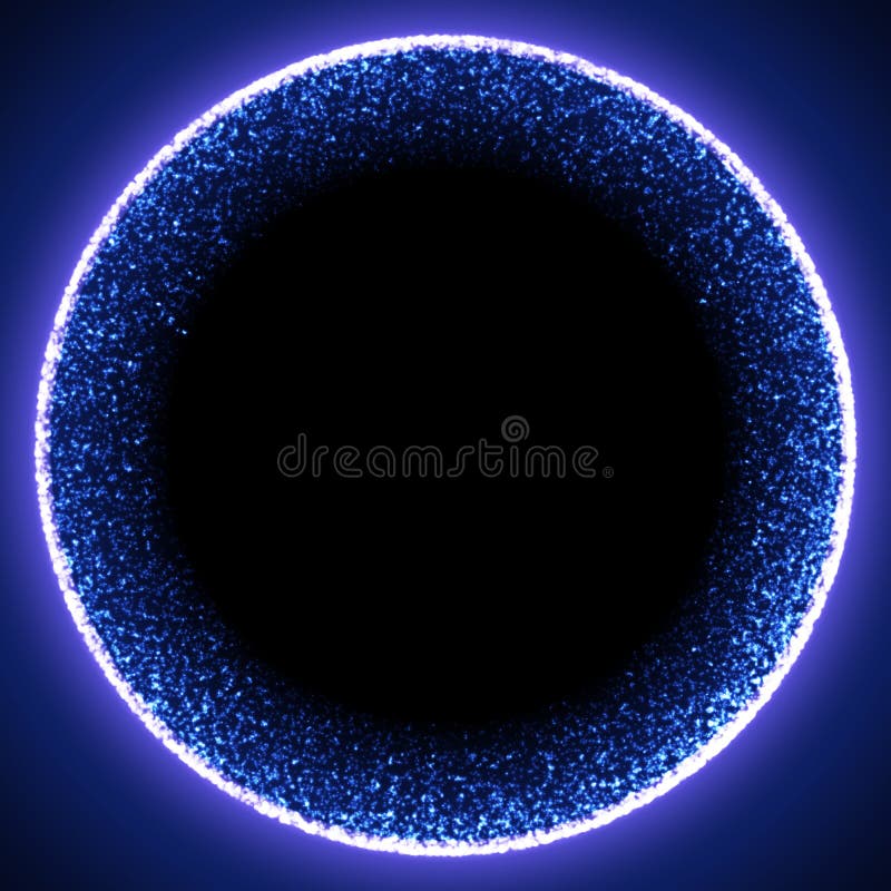 Abstract Vector Blue Mesh Background. Black Hole or Singularity ...