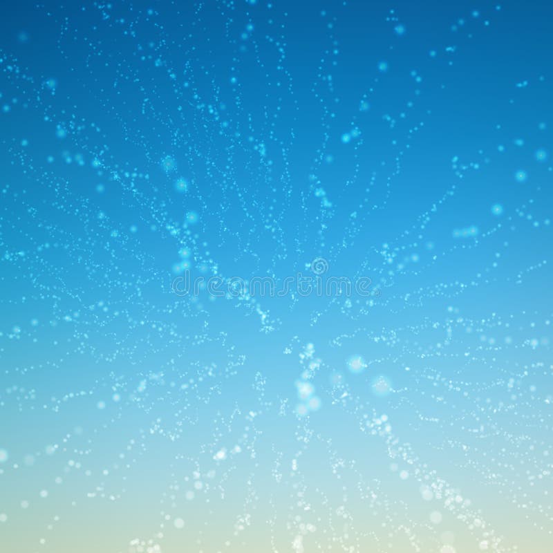 Abstract Vector Blue Mesh Background. Chaotically Connected Points and ...