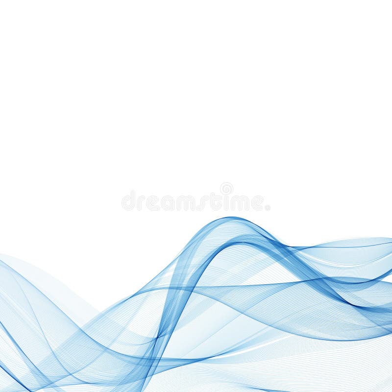 Abstract Vector Blue Wave Background. Layout for Advertising. Eps 10 ...
