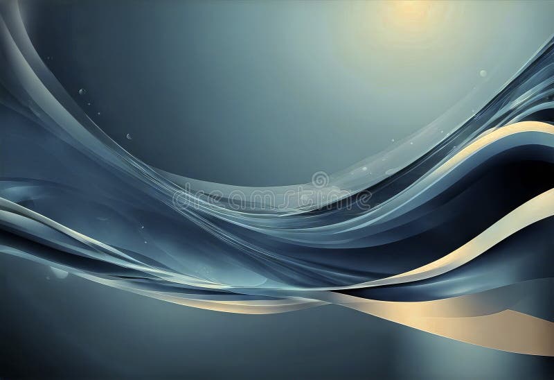 Abstract Vector Blue Wavy Background. Graphic Design Template for ...