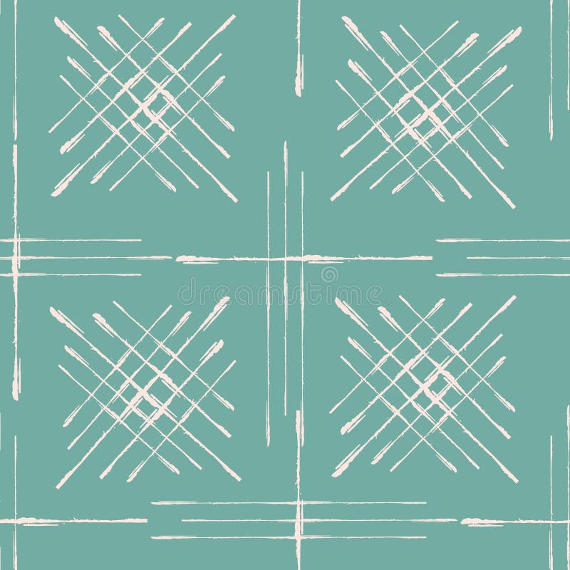Abstract Vector Broken Line Grid Seamless Pattern Background. Scratch ...