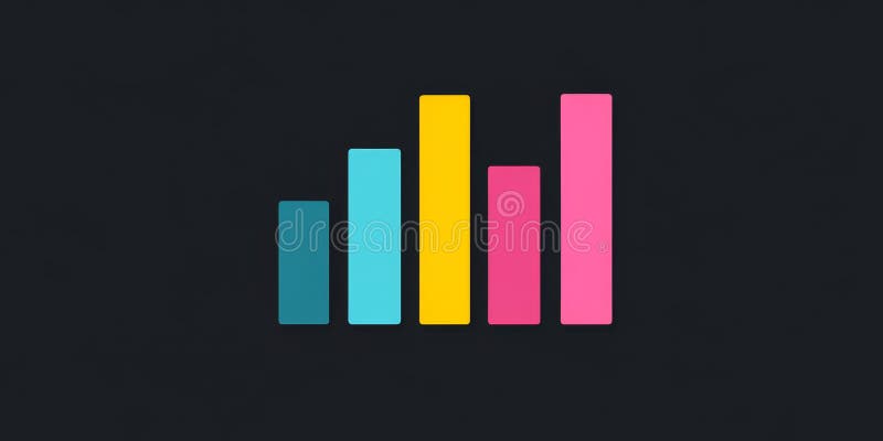 Abstract Vector Chart Modern Financial Display with Vibrant Gradient ...