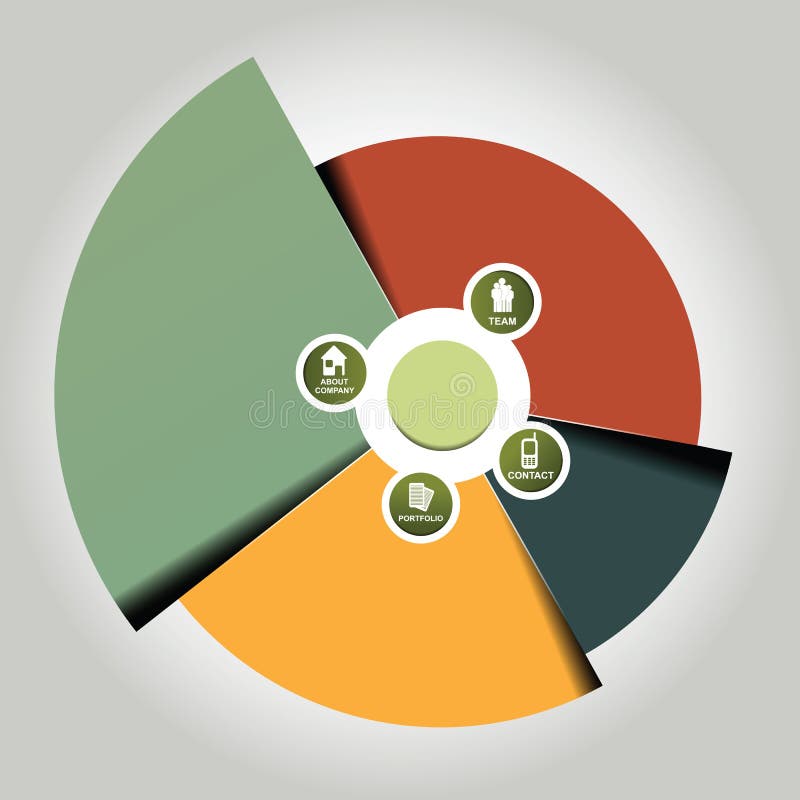 Abstract Vector Circle Background for Company Information Stock Vector ...
