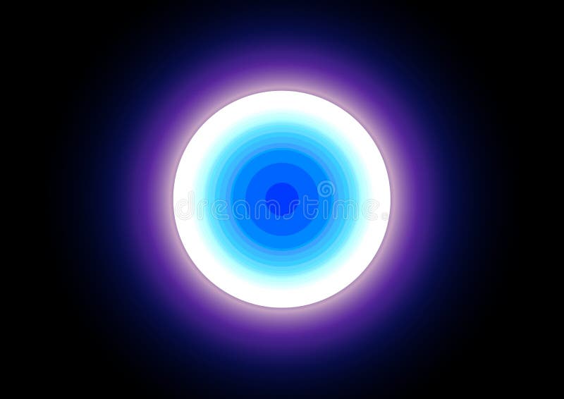 Abstract Vector Circle Blue Light Modern Luminous Circle Background ...