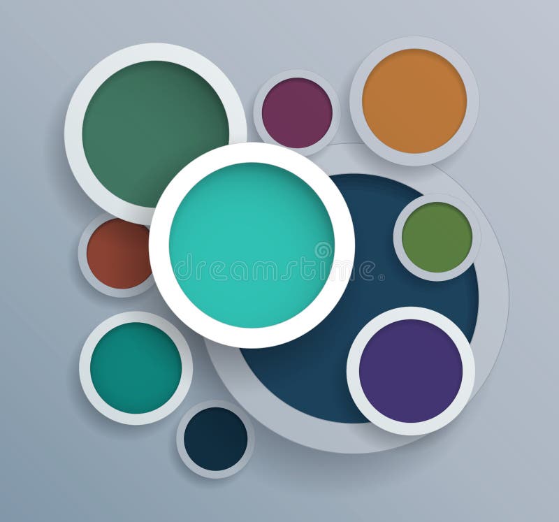 Abstract Vector Circle Shape Design Stock Vector - Illustration of ...