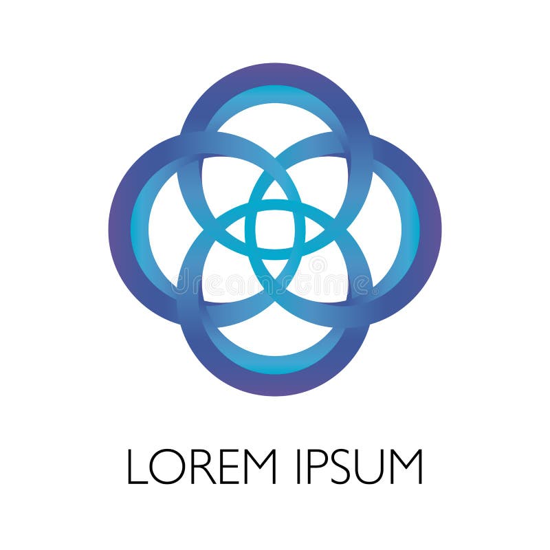 Abstract Vector Circular Chain Links Logo Template Stock Vector ...