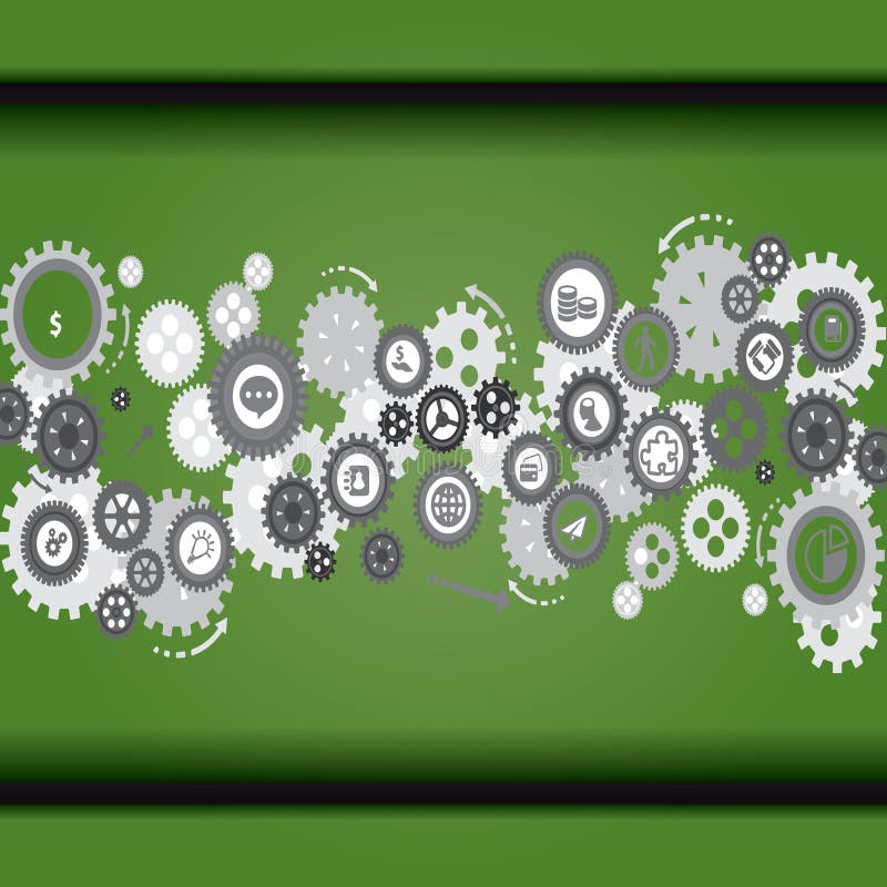 Abstract Vector Cogs - Gears. Stock Vector - Illustration of abstract ...