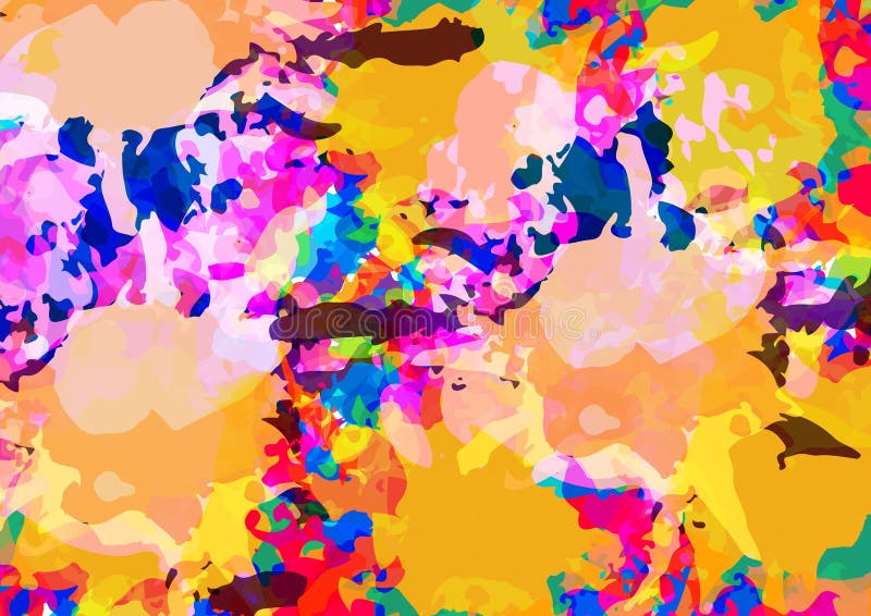 Abstract Vector Color Paint Splatter Design Background. Paint Splashes ...