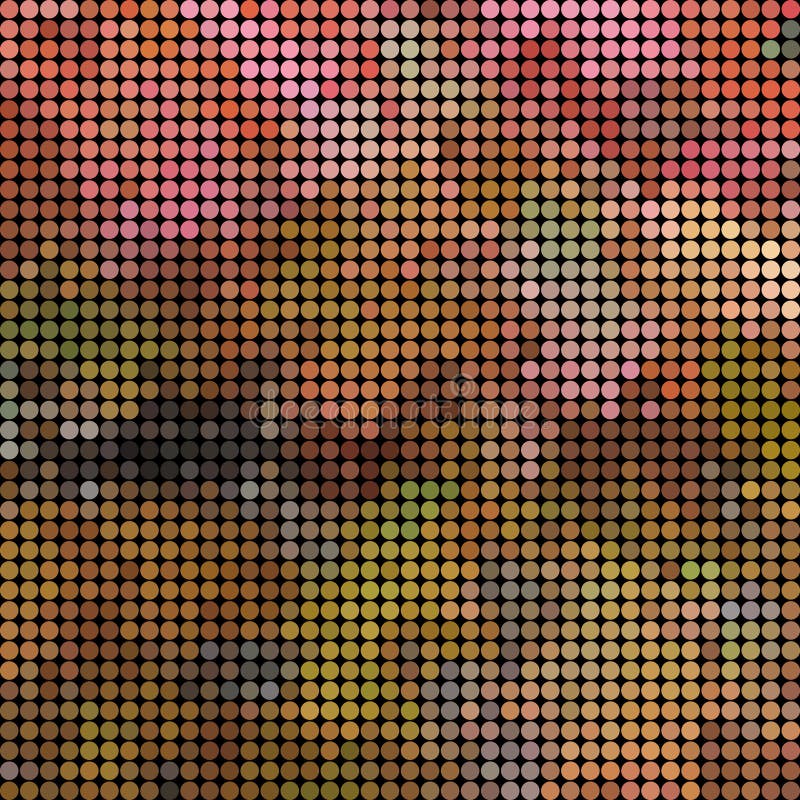 Abstract Vector Colored Round Dots Background Stock Illustration ...