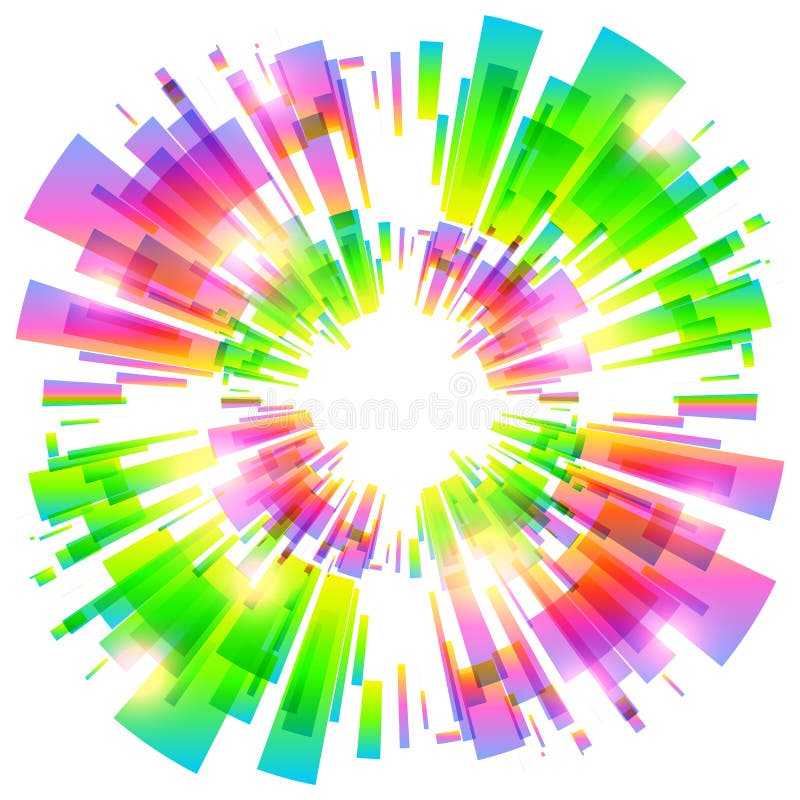 Abstract Vector Colorful Explosion Stock Vector - Illustration of light ...
