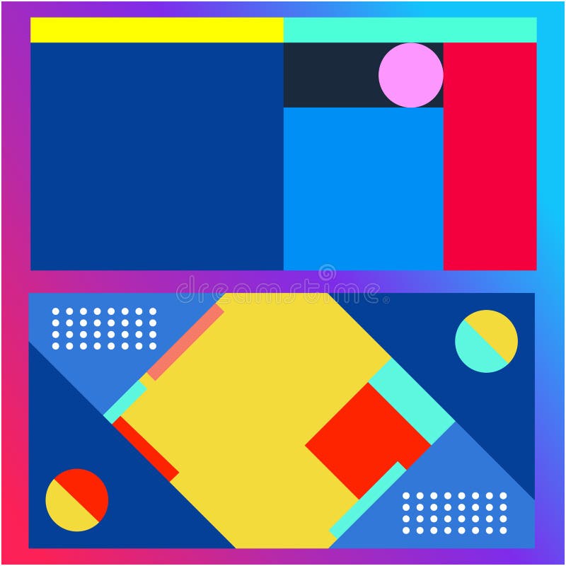 Abstract Vector Colorful Geometry Form. Stock Illustration ...