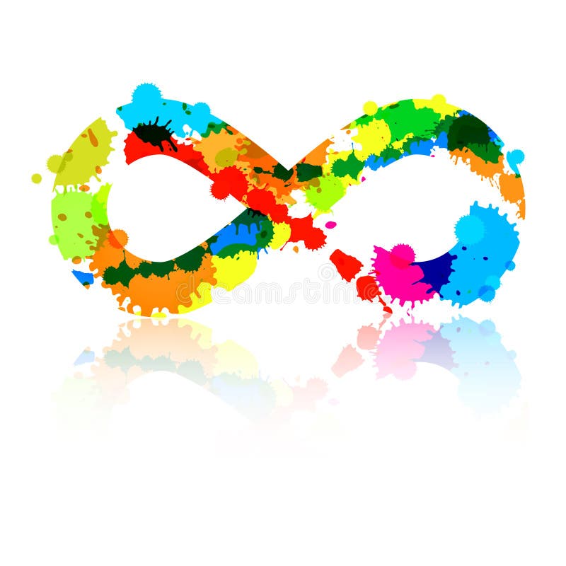 Abstract Vector Colorful Infinity Symbol Stock Vector - Illustration of ...