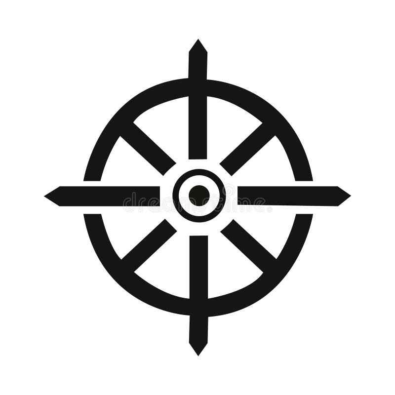 Abstract Vector Compass Rose or a Nautical Compass Icon or Logo Design ...