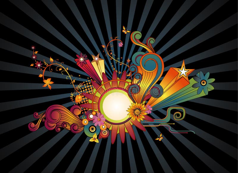 Abstract Vector Composition Stock Vector - Illustration of foliage ...