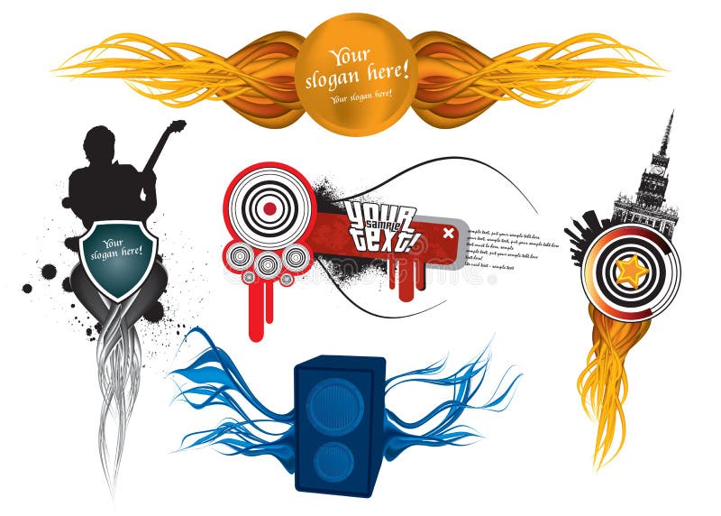 Abstract Vector Composition Stock Vector - Illustration of city ...