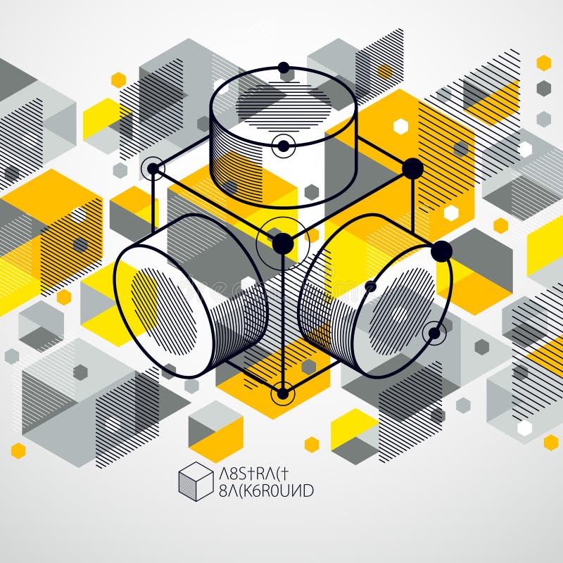 Abstract Vector Composition with Simple Geometric Figures, Symbols, Art ...