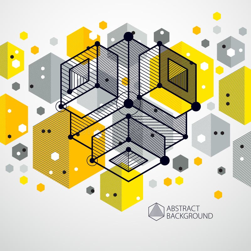 Abstract Vector Composition with Simple Geometric Figures, Symbols, Art ...