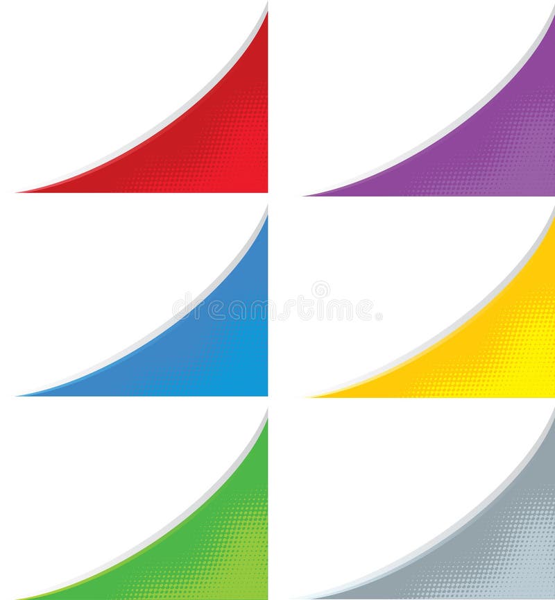 Abstract Vector Corners Collection Stock Vector - Illustration of clip ...