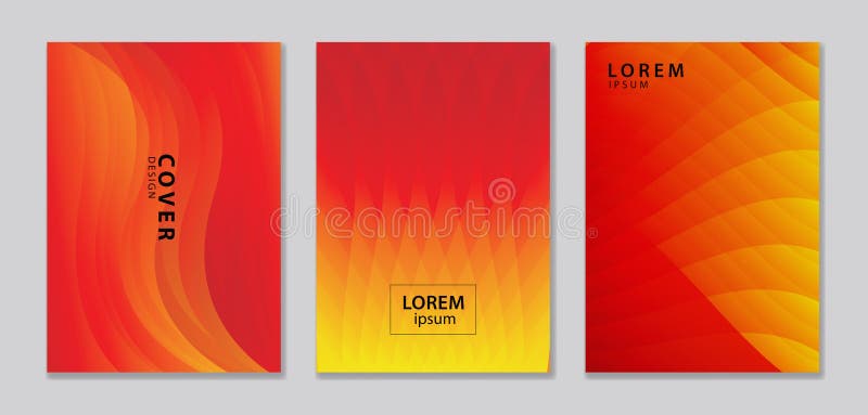 Abstract Vector Covers Design Template. Red Cover Template. Gradient ...