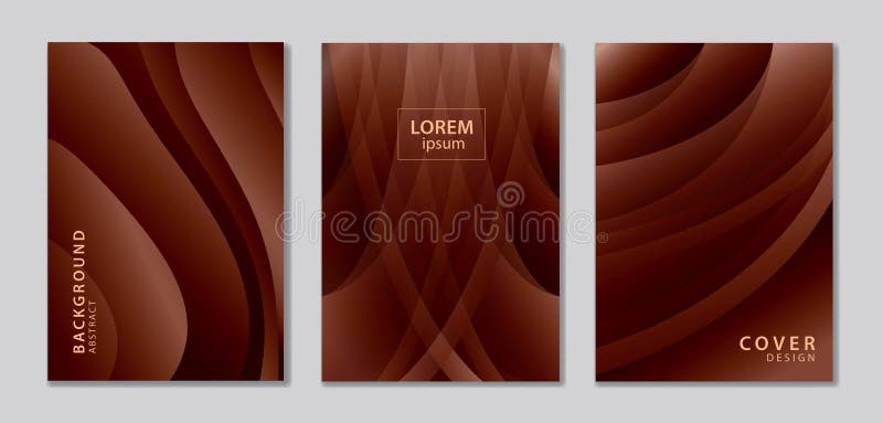 Abstract Vector Covers Design Template. Brown Cover Template. Gradient ...