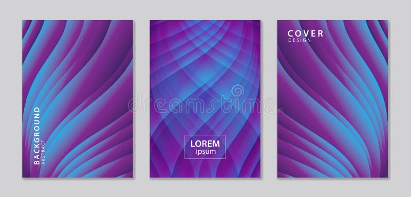 Abstract Vector Covers Design Template. Purple Cover Template. Gradient ...