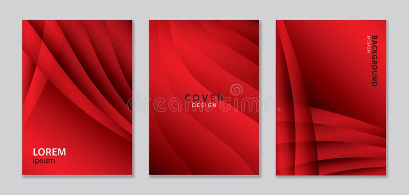 Abstract Vector Covers Design Template. Red Cover Template. Gradient ...