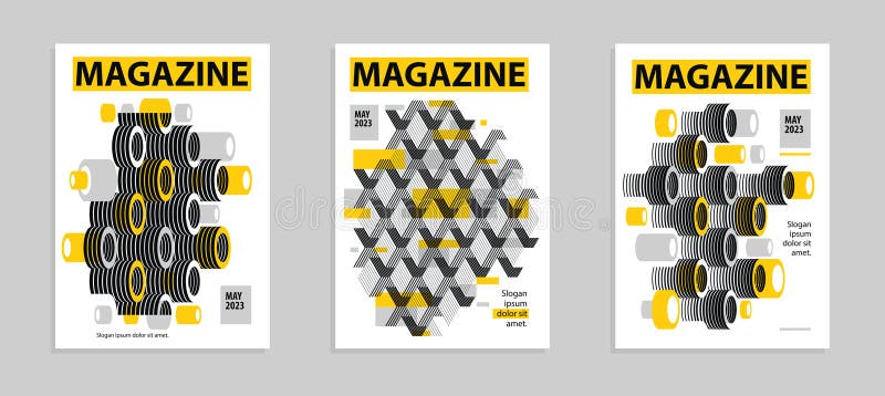 Abstract Vector Covers and Posters with 3D Isometric Cubes Blocks ...