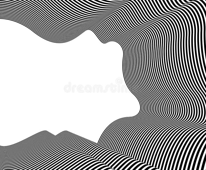 Optical Curvy Black White Stock Illustrations – 1,020 Optical Curvy ...