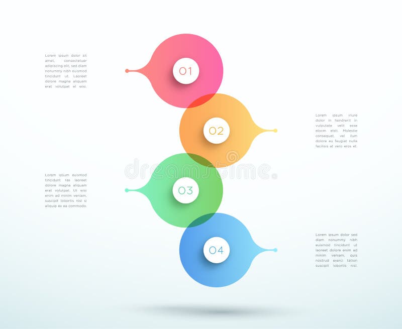 Abstract Vector 3d Stacked 3 Step Circle Infographic Stock Vector ...