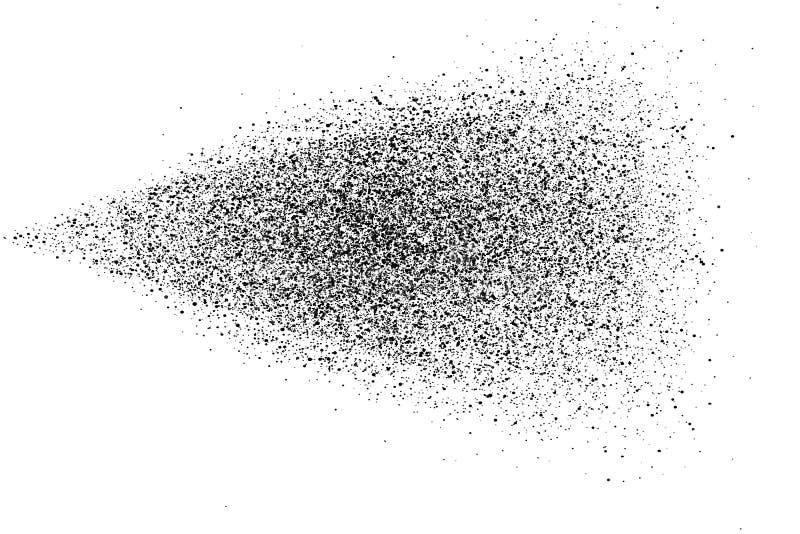 Abstract Vector Dark Gray Round Ash Particles on White Background ...