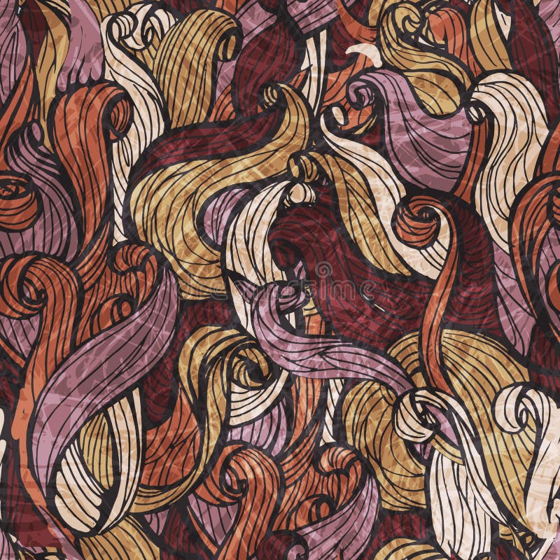 Abstract Vector Decorative Seamless Pattern Stock Vector - Illustration ...