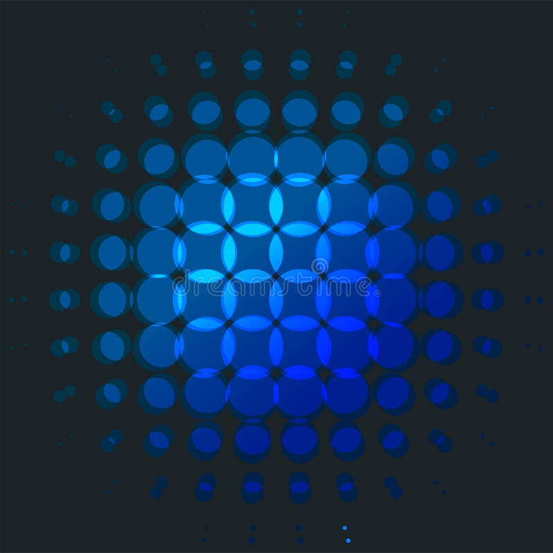 Abstract Vector Design of Blue Rounds for Graphic Template Stock Vector ...