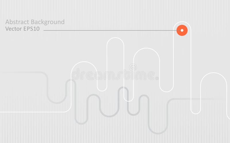 Abstract Background with Curved Lines and Red Point Stock Vector ...