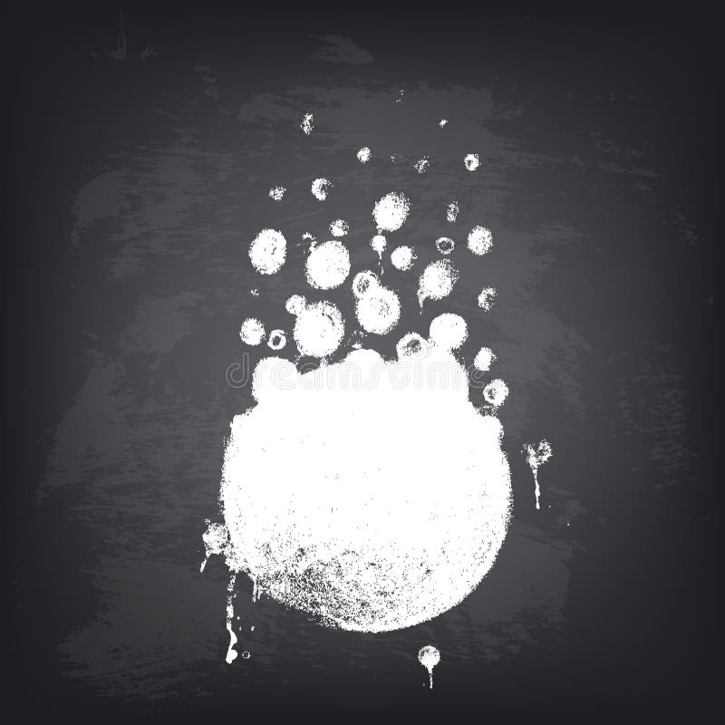 Abstract Vector Design Element on Chalkboard. Hand Stock Vector ...