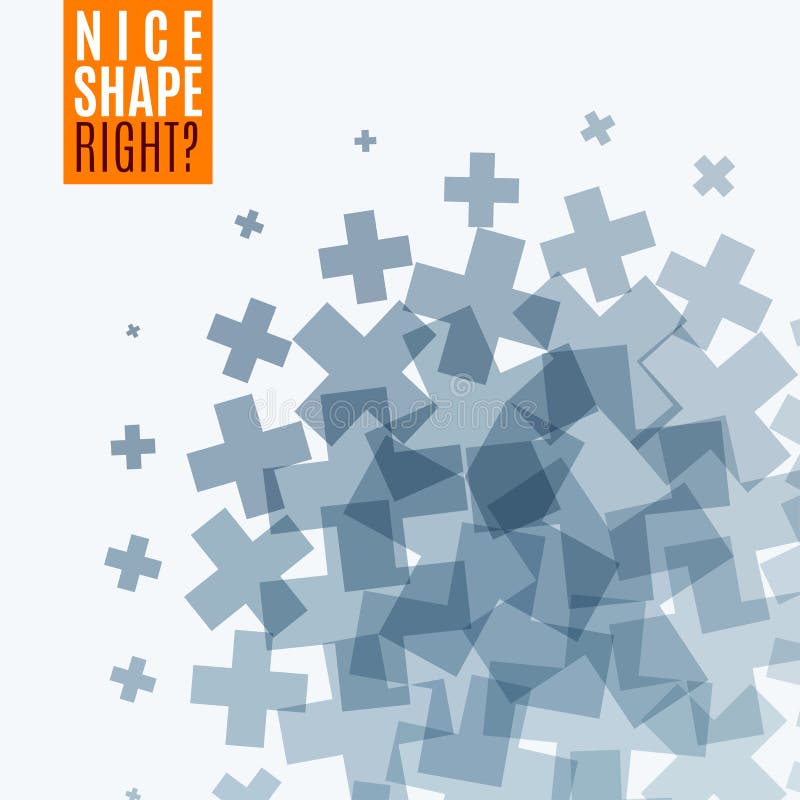 Abstract Vector Design Elements with Cross Stock Vector - Illustration ...