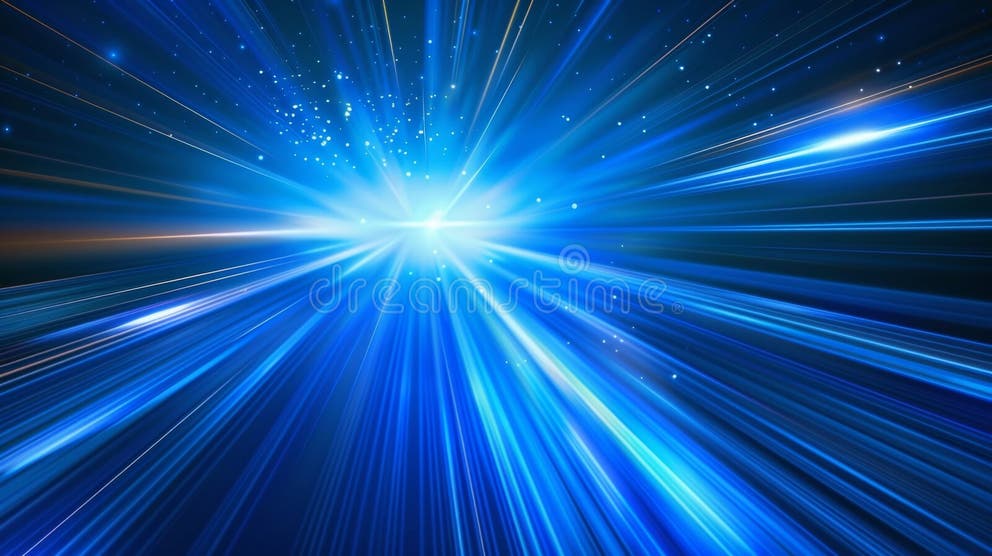 Abstract Vector Design High Speed Blue Light Ray Motion for Science ...