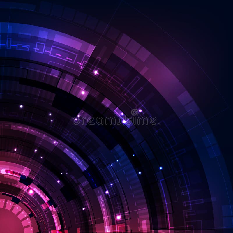 Abstract Vector Digital System Technology Concept. Background ...