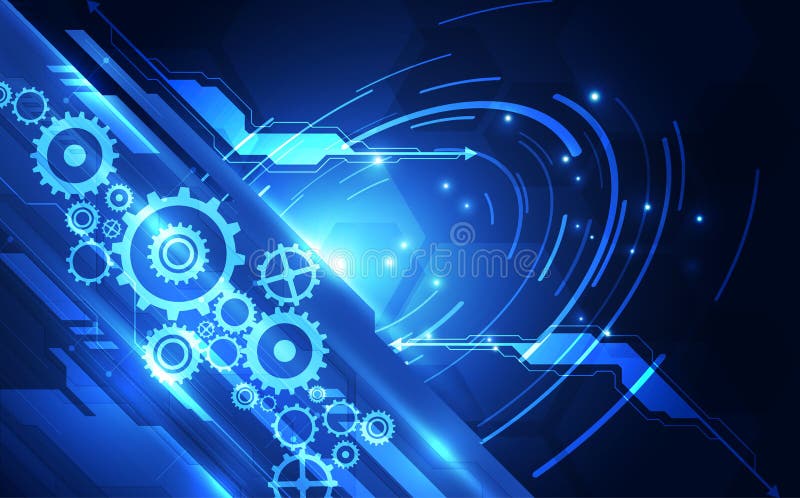 Abstract Vector Digital System Technology Concept. Background ...