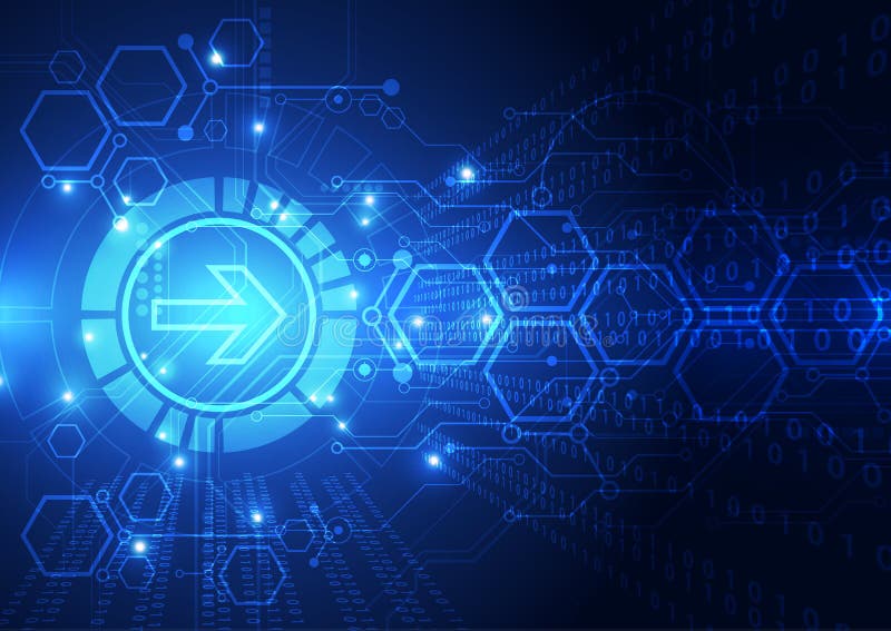 Abstract Vector Digital Technology Background Design Stock Vector ...